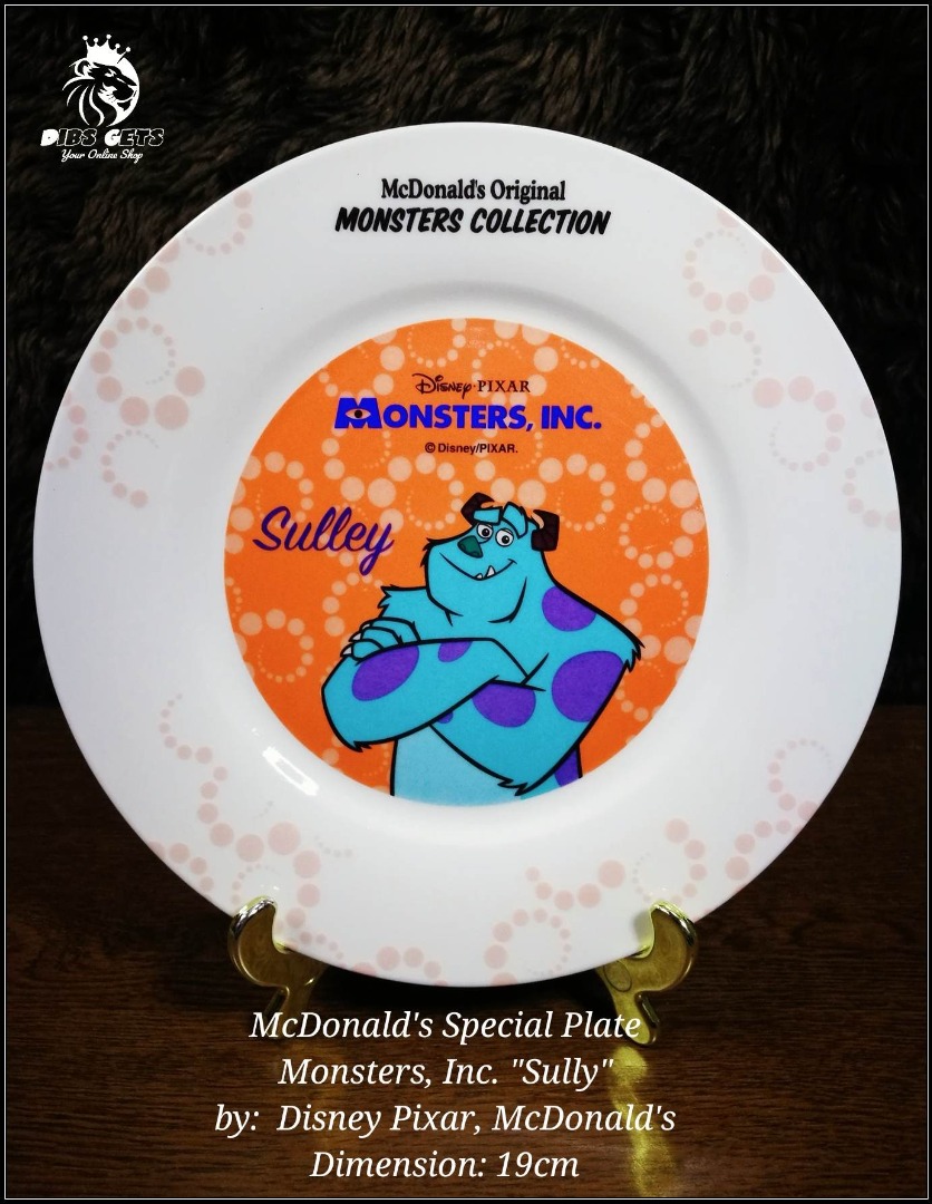 Monsters Inc. "Sully" by: McDonald's, Hobbies & Toys, Memorabilia ...
