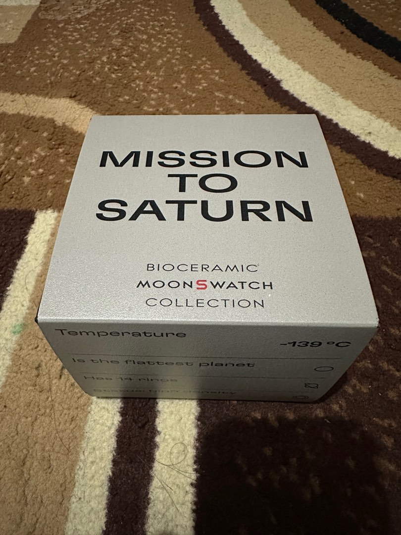 MOON SWATCH MISSION TO SATURN, Men's Fashion, Watches & Accessories ...