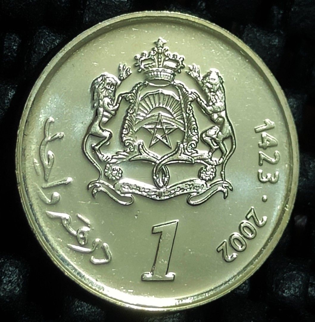 Morocco Coin 2002 1 Dirham Muhammed VI UNC, Hobbies & Toys, Memorabilia ...