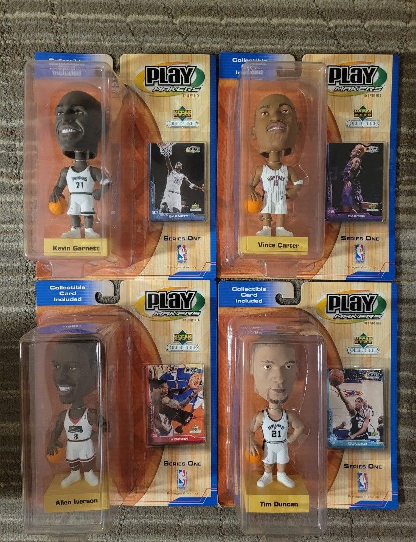 NBA bobbleheads figurine, garnett, Duncan, iverson, carter, Hobbies ...