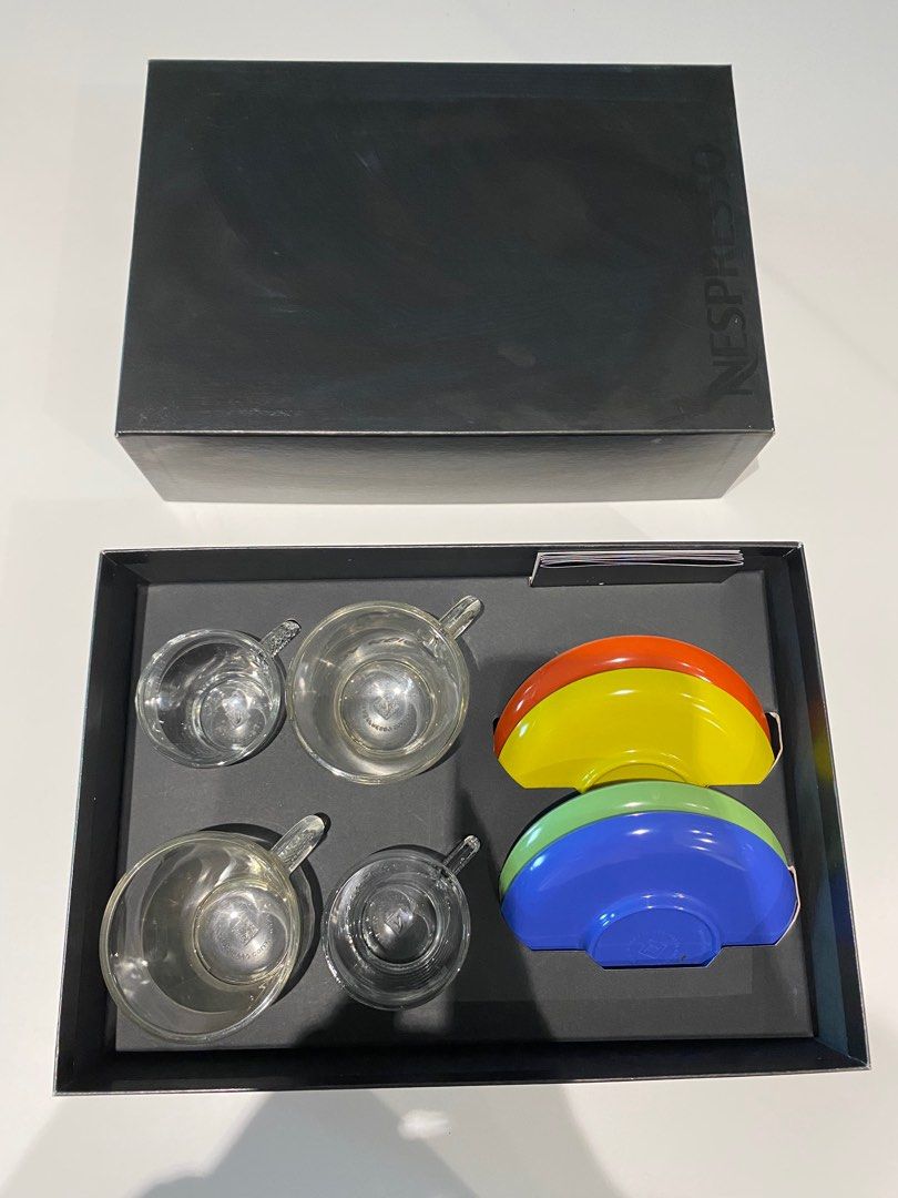 Nespresso View Espresso Cups 2x Lungo Cups 2x Saucers 4x, Furniture ...