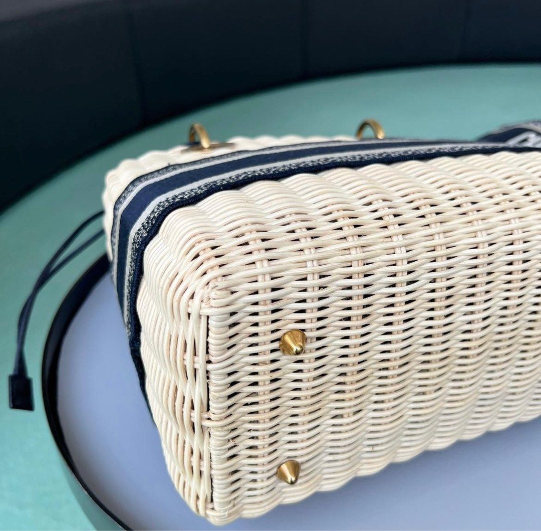 NEW Lady Dior Wicker Bag Medium Rattan, Luxury, Bags & Wallets on Carousell