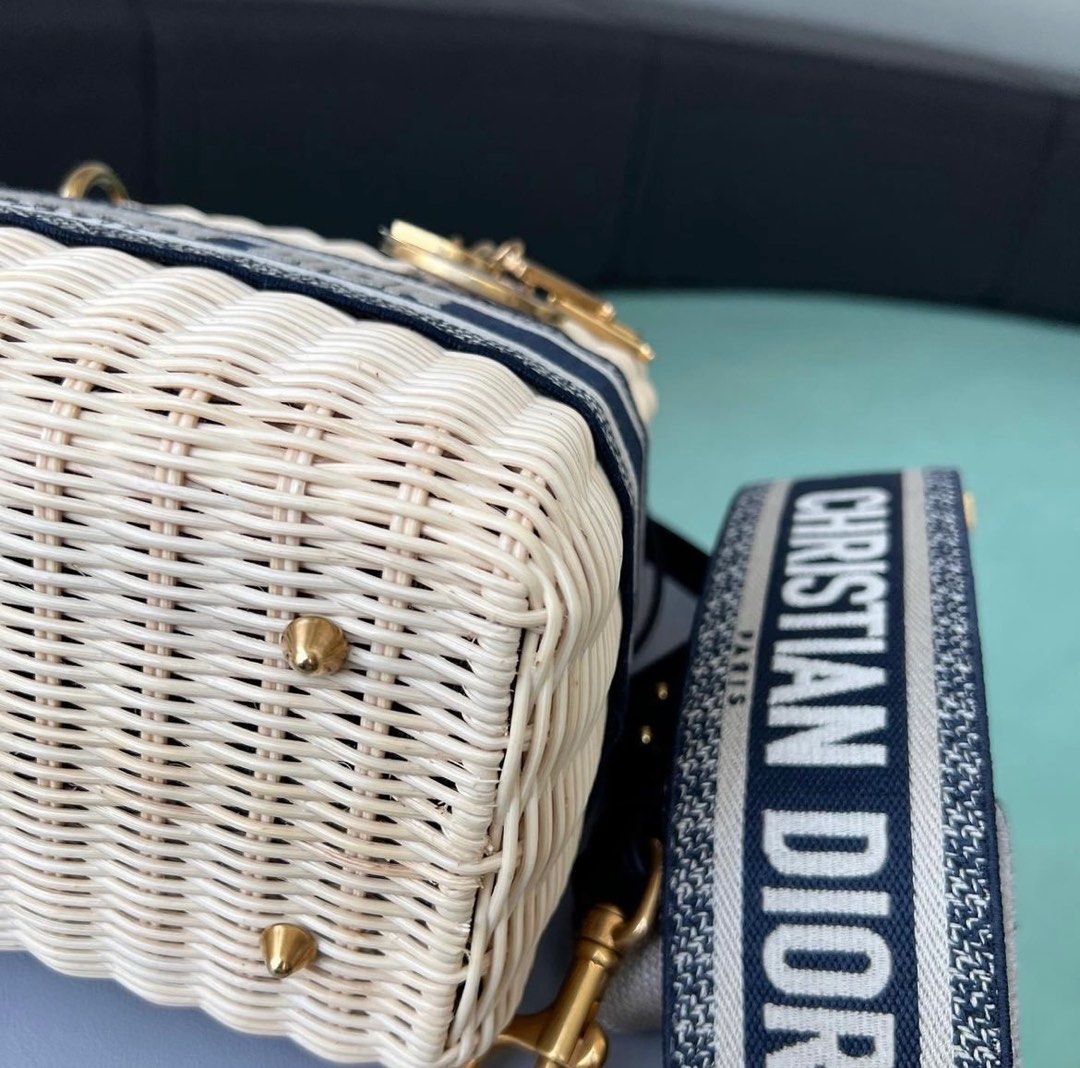NEW Lady Dior Wicker Bag Medium Rattan, Luxury, Bags & Wallets on Carousell