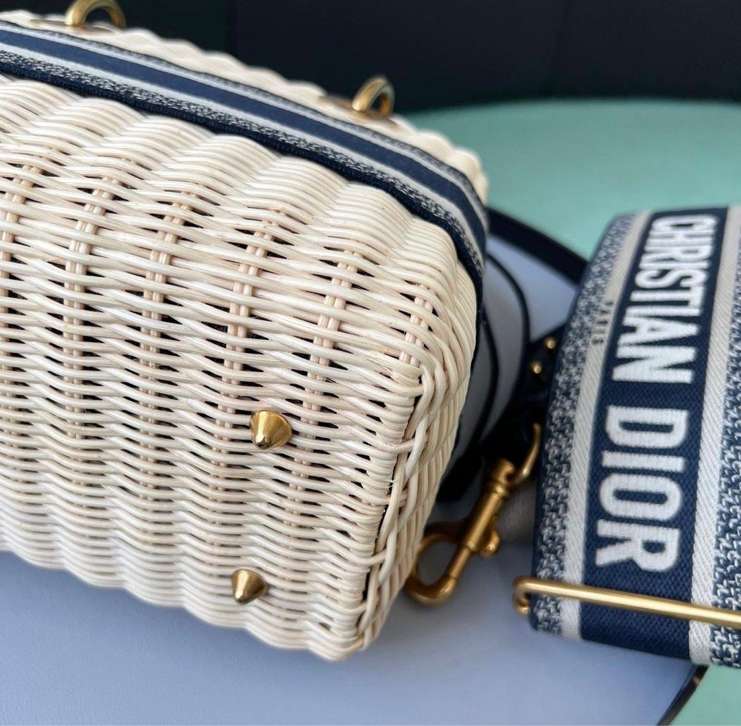 NEW Lady Dior Wicker Bag Medium Rattan, Luxury, Bags & Wallets on Carousell