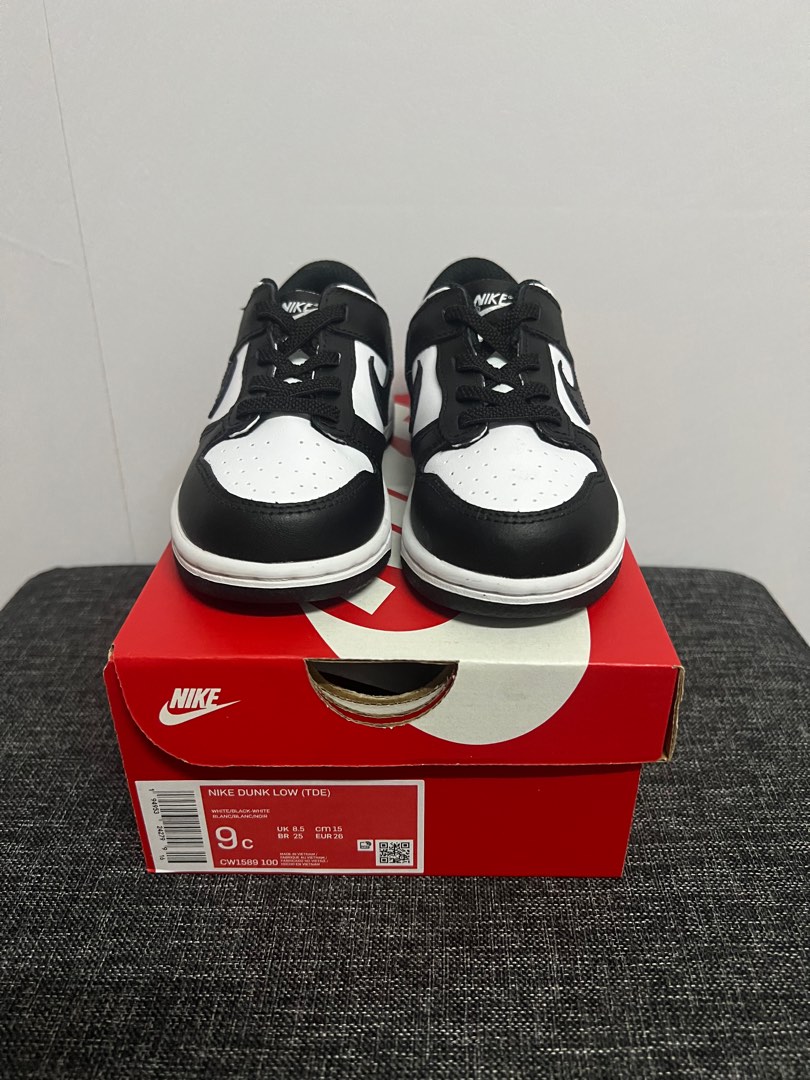 Nike dunk low panda toddler size 9c, Babies & Kids, Babies & Kids ...