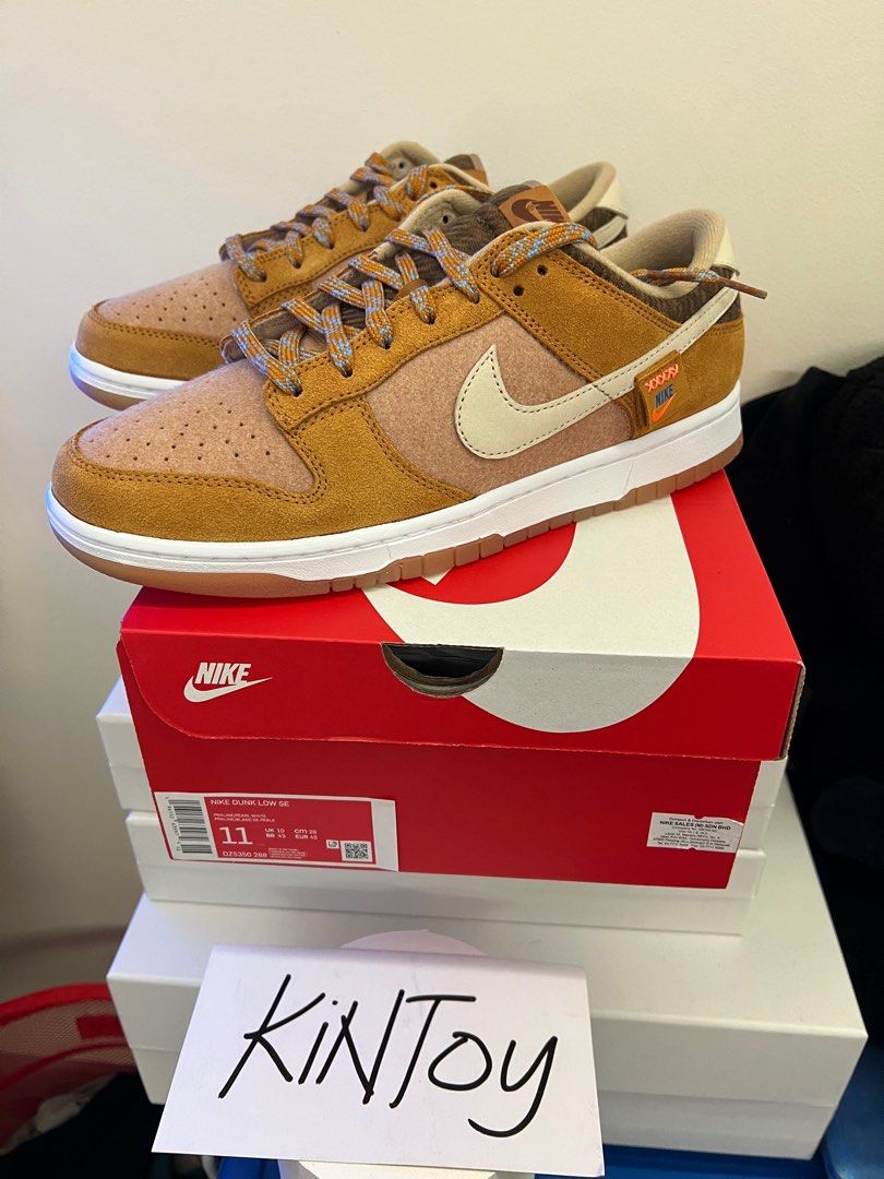Nike Dunk Low Teddy Bear, Men's Fashion, Footwear, Sneakers on Carousell