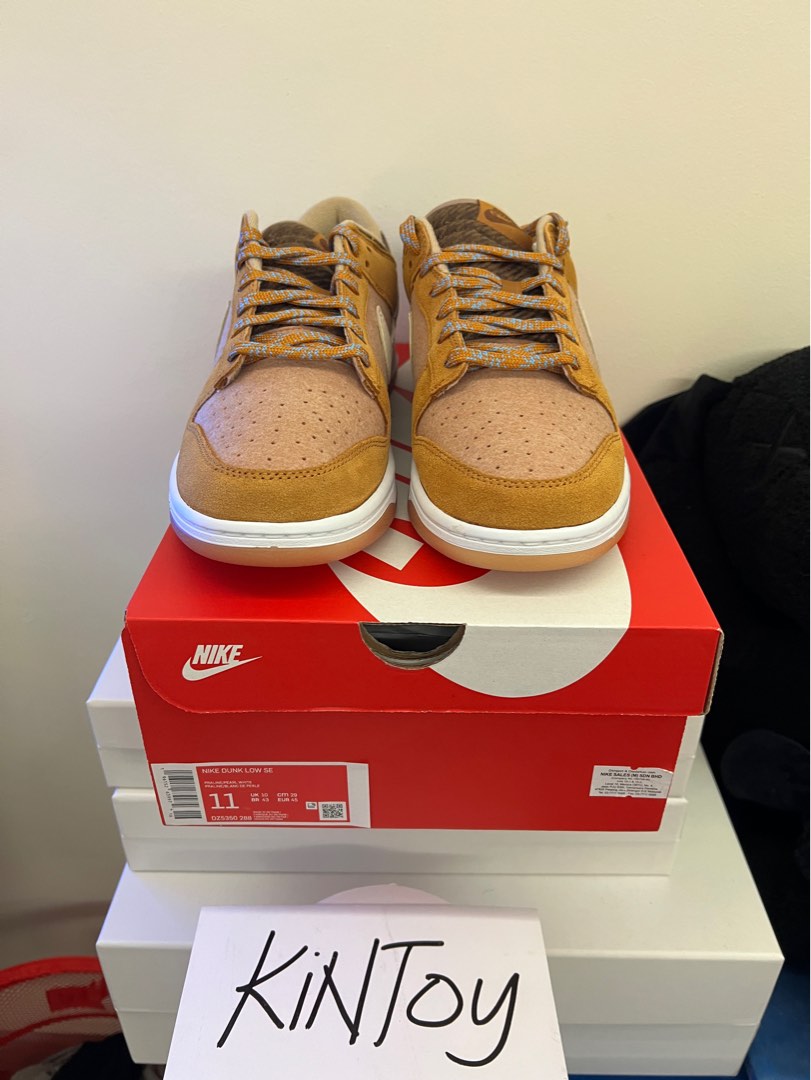 Nike Dunk Low Teddy Bear, Men's Fashion, Footwear, Sneakers on Carousell