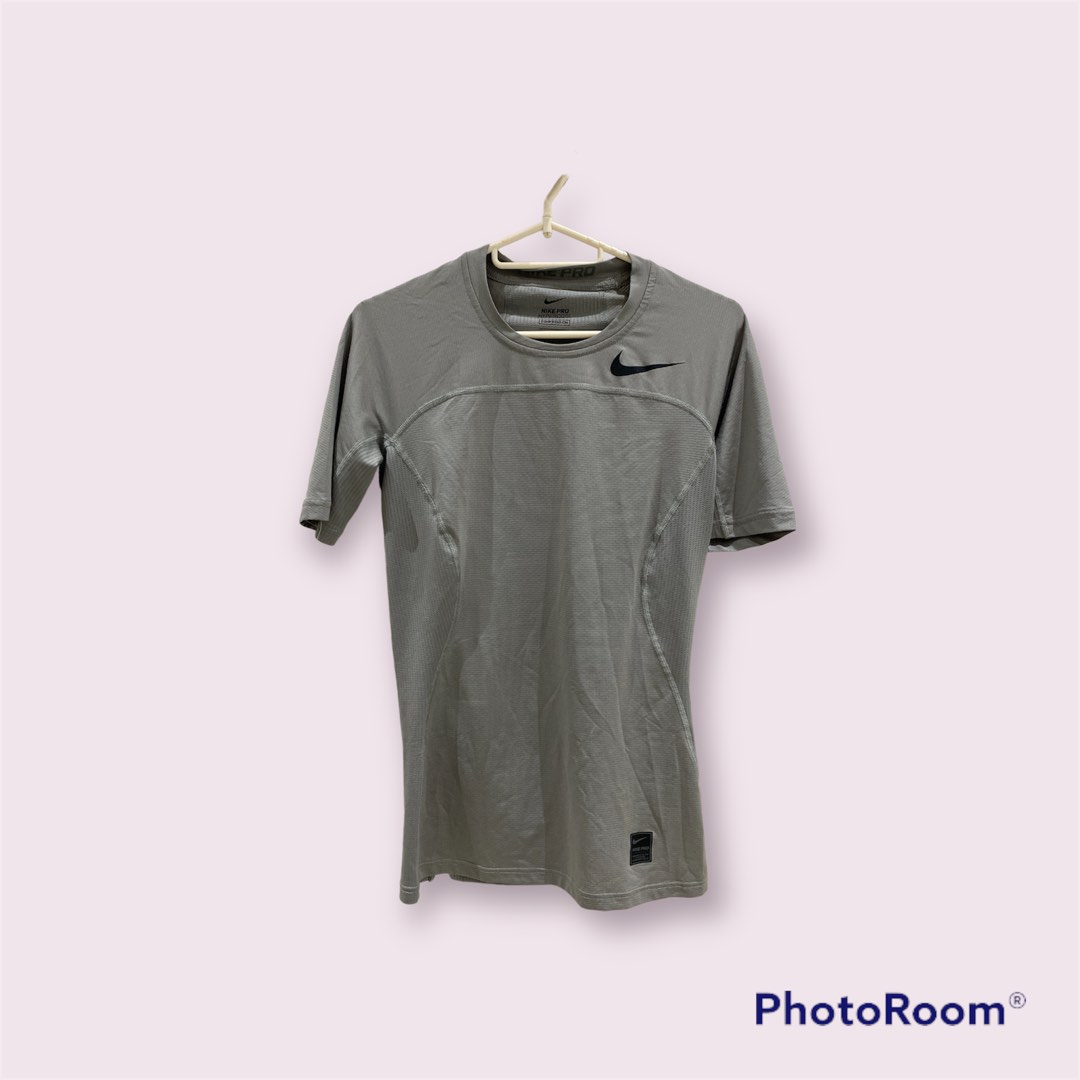 NIKE Pro Compression Shirt Gray, Men's Fashion, Activewear on Carousell