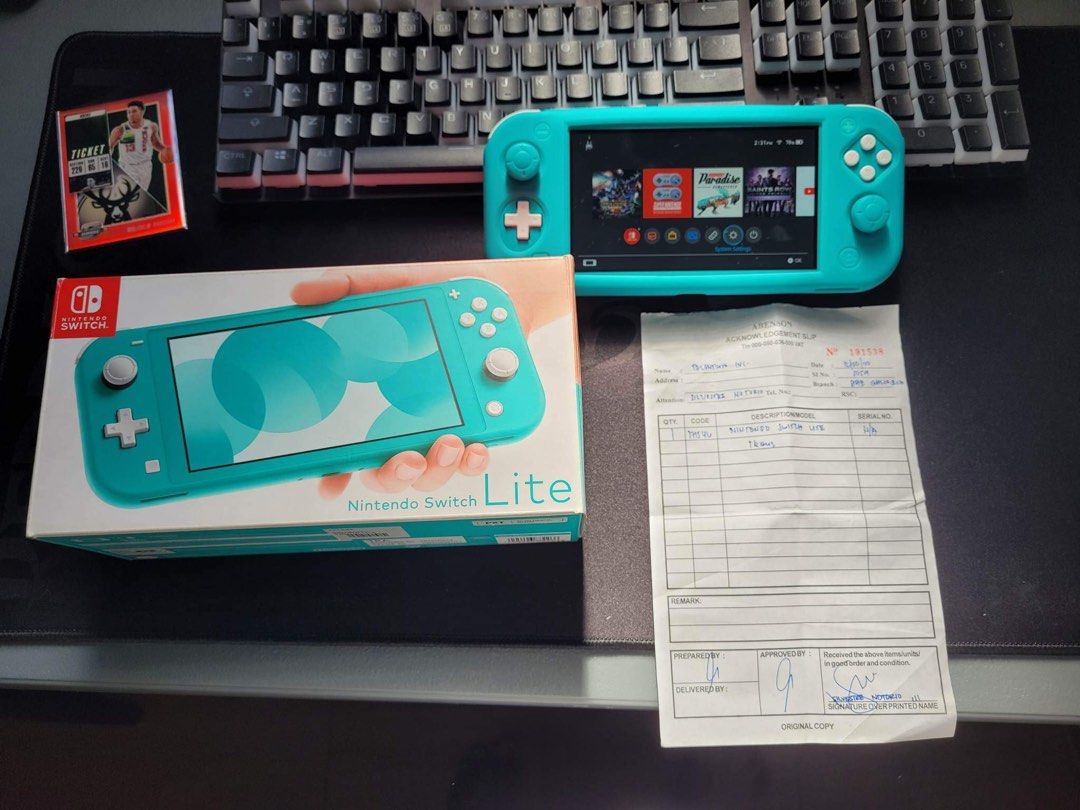 Nintendo Switch Lite Turquoise, Video Gaming, Video Game Consoles ...