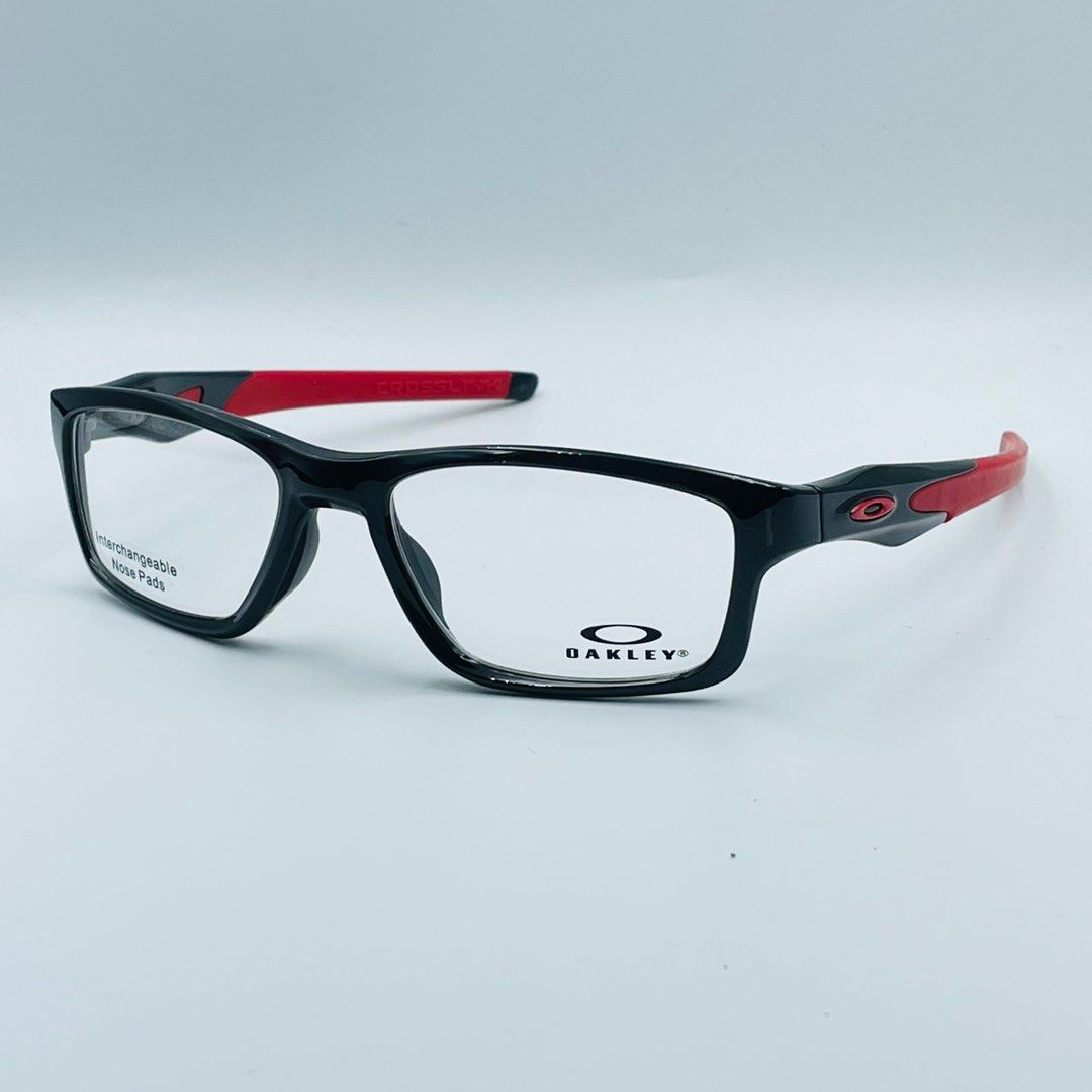 Oakley Crosslink Black Ink Red 53, Men's Fashion, Watches & Accessories ...