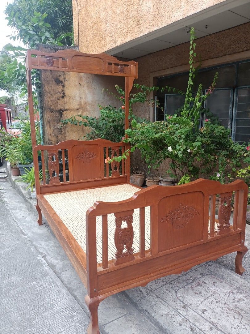Old Narra Foster Bed, Furniture & Home Living, Furniture, Bed Frames ...