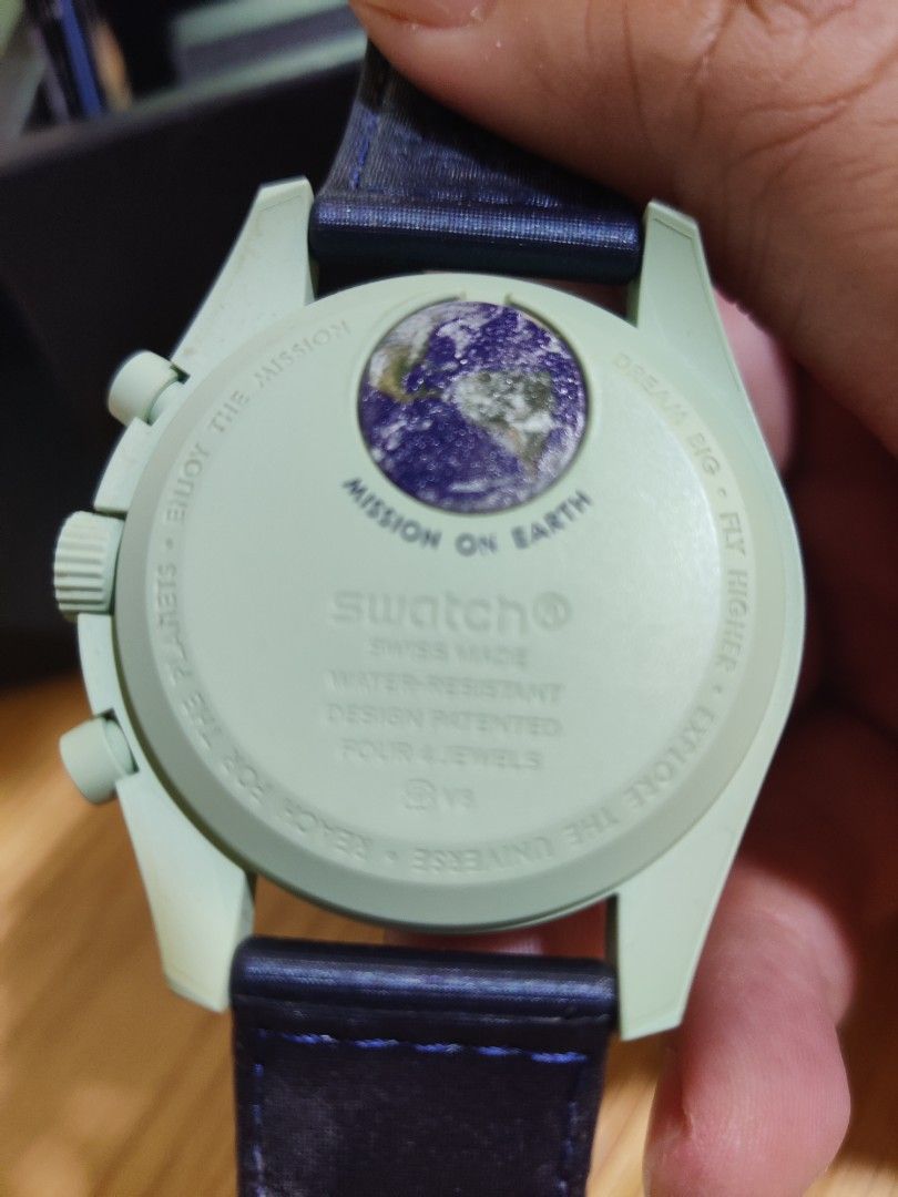 Omega Moonswatch Earth, Luxury, Watches on Carousell
