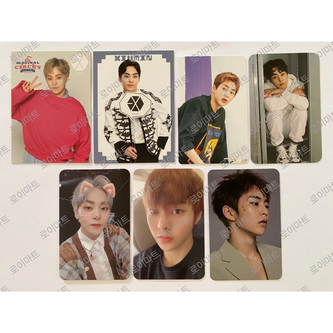 [ONHAND-SET] Xiumin Photocard Set: EXO-CBX Magical Circus EXO-L JP FC ...