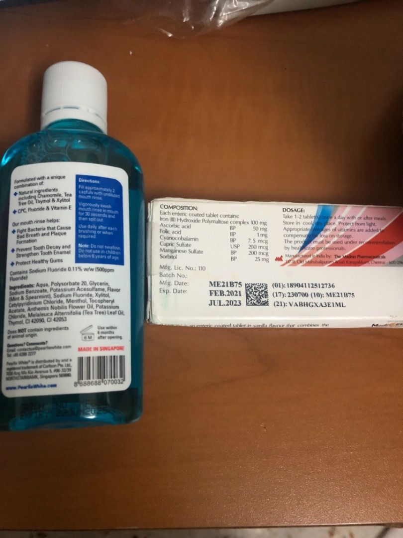 Pearlie White mouth rinse, Pearlie white travel kit 1 toothbrush 1 ...