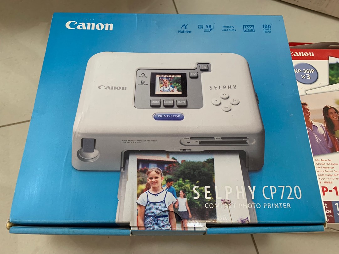 Photo printer + color print paper set (as shown), Computers & Tech ...