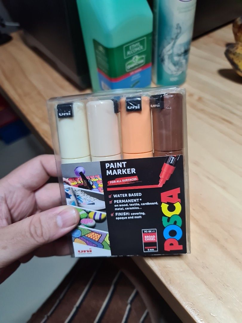 Posca 8k x 4 (skin tones), Hobbies & Toys, Stationary & Craft, Craft ...