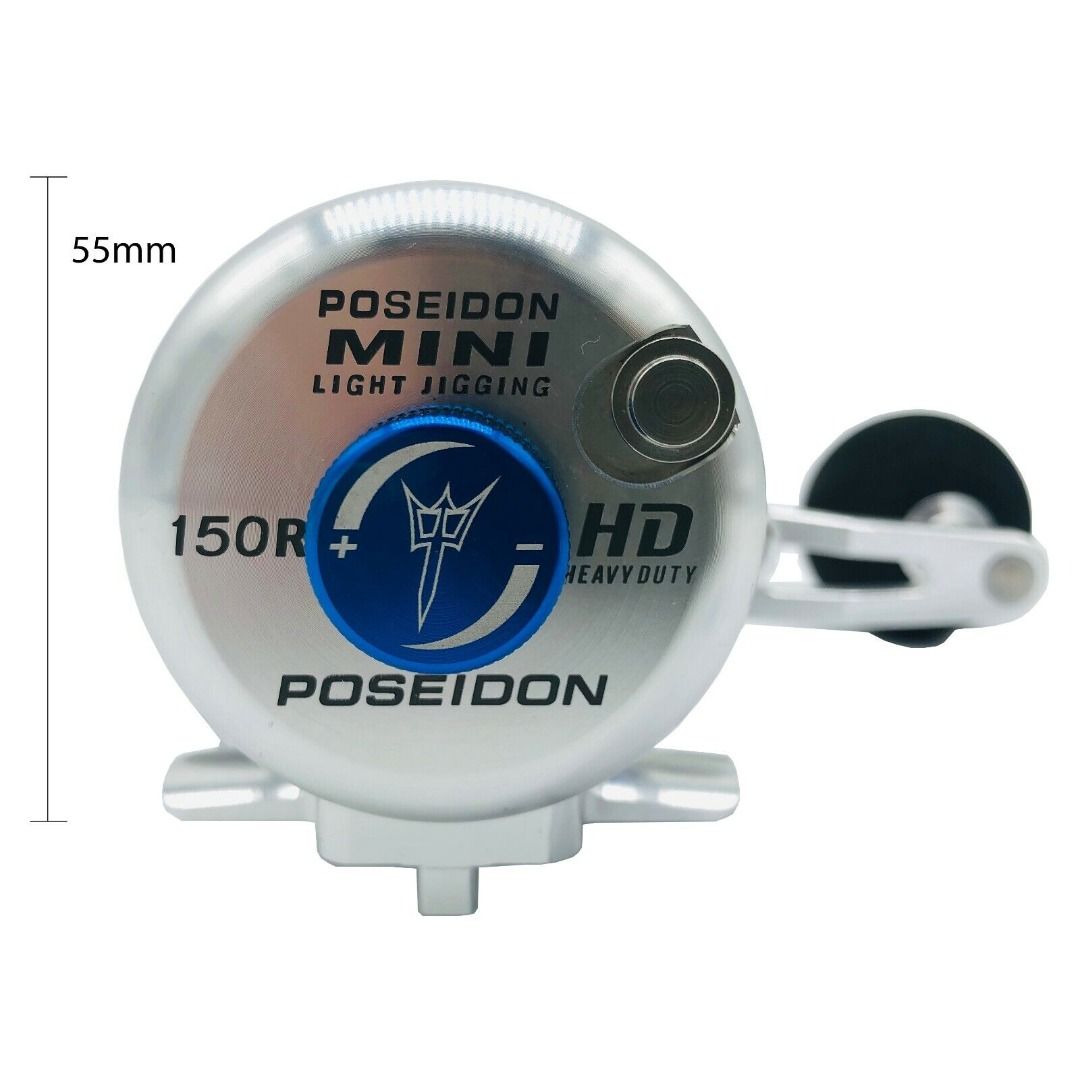 Poseidon Mini 150L Lever Drag Overhead Jigging Fishing Reel, Sports ...