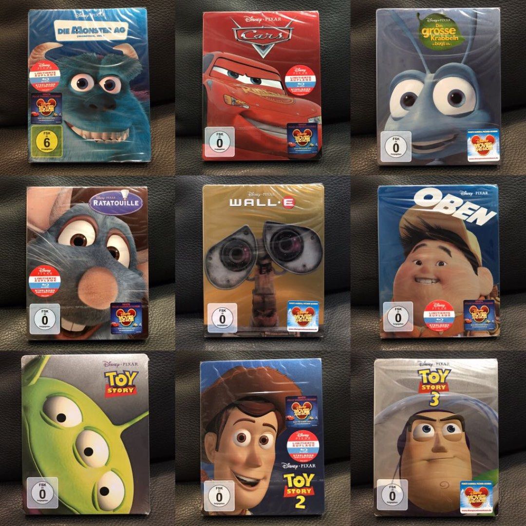 [STEELBOOK PRICES REDUCED] Disney PIXAR Blu-ray Steelbooks Monsters Inc, Cars, A Bug's Life ...