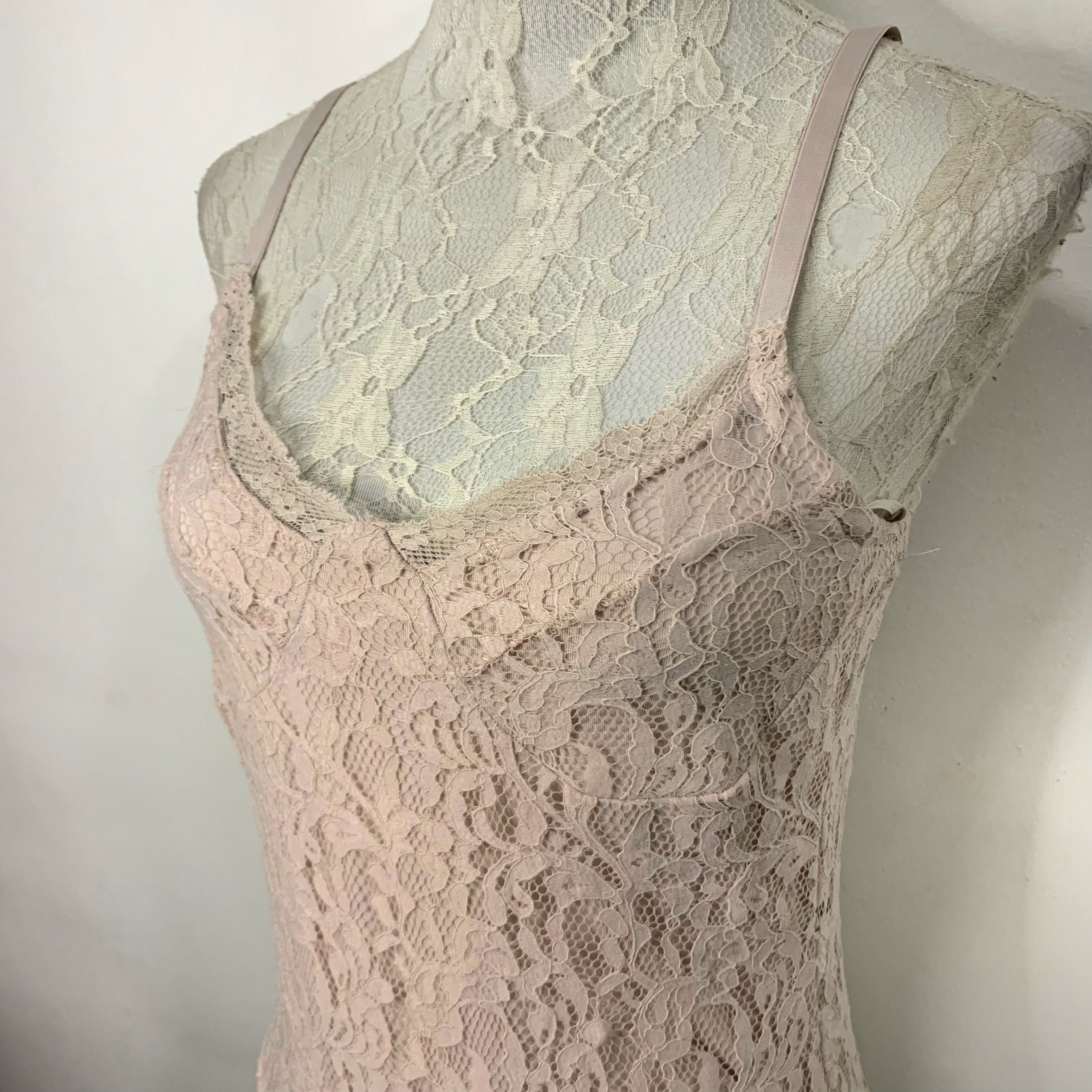 PRIMARK nude old rose lace bustier sleeveless bodysuit lingerie, Women ...