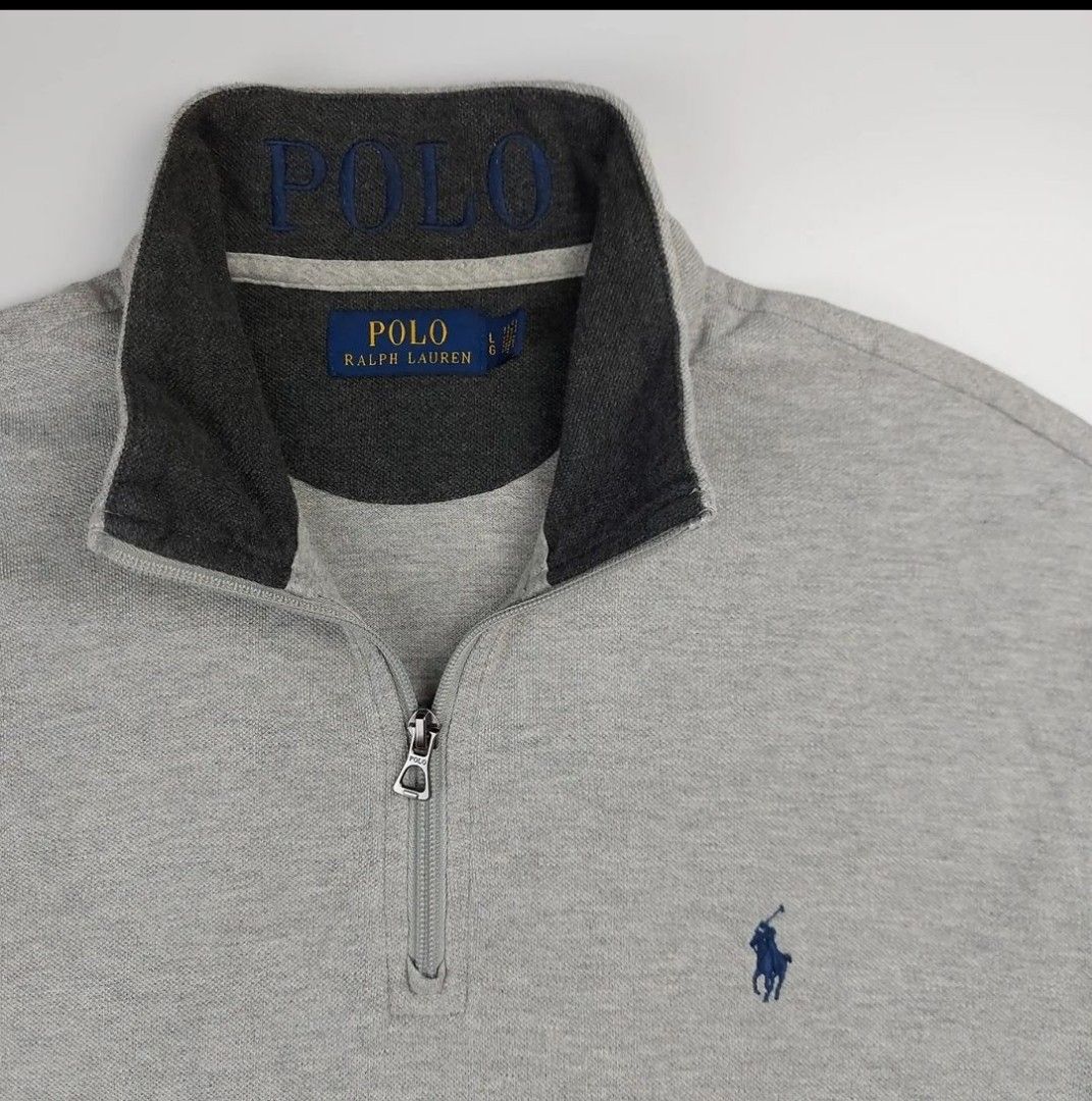 QUARTER ZIP POLO RL, Men's Fashion, Tops & Sets, Formal Shirts on Carousell