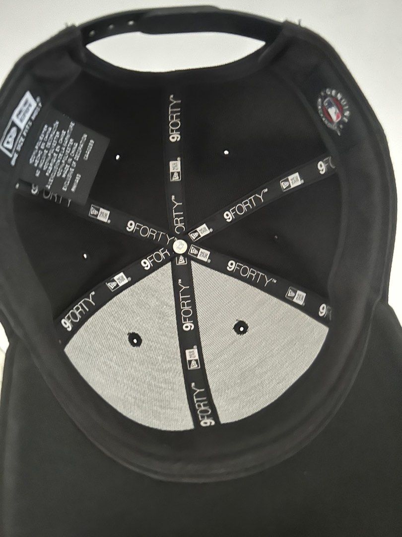 Rare New Era Black on Black small logo cap, Men's Fashion, Watches ...