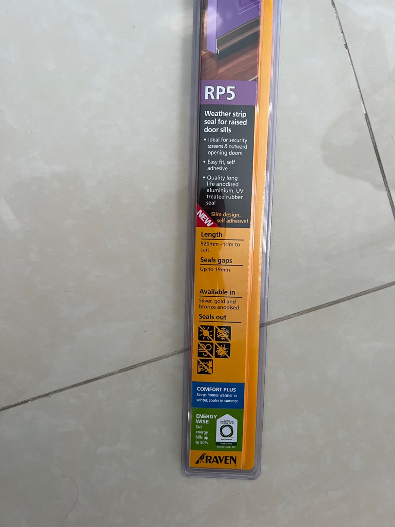 Raven weather door strip seal, Furniture & Home Living, Home ...