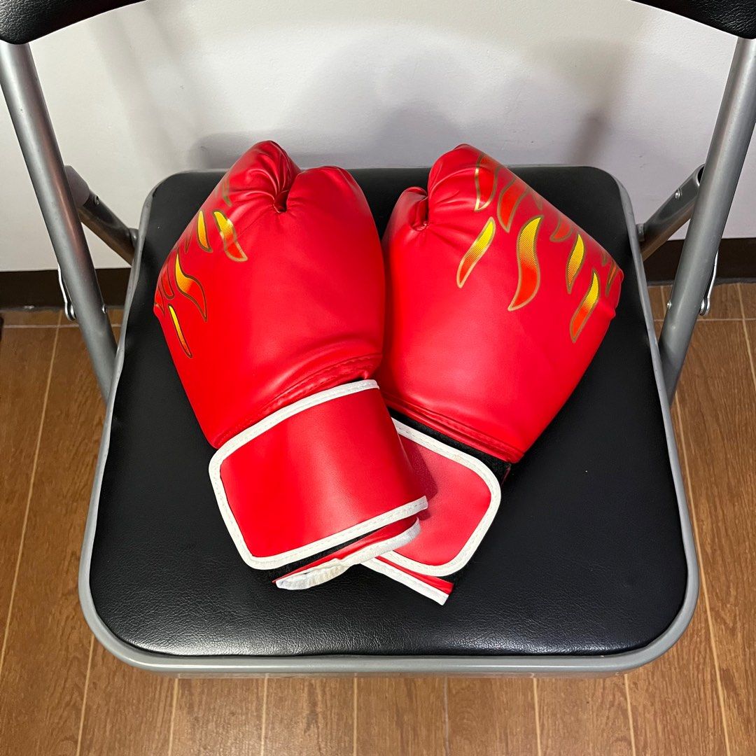 Red Flames Boxing Gloves Intramurals Costume, Sports Equipment, Other ...