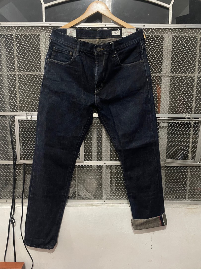 Red ruggison lab selvedge denim pants, Men's Fashion, Bottoms, Jeans on ...