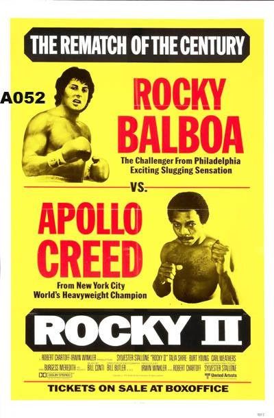 ROCKY II (1979) MOVIE POSTERS (PART 1) SYLVESTER STALLONE, Hobbies ...