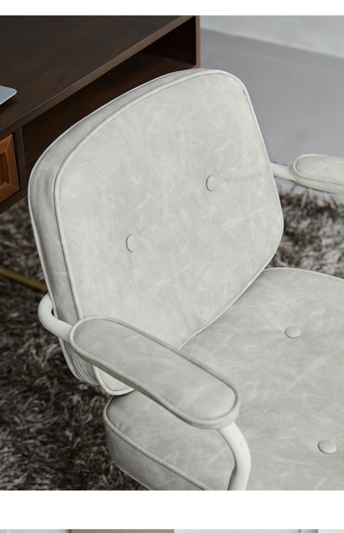 Ronald Luxury Swivel Chair Kerusi Office Leather, Furniture & Home ...