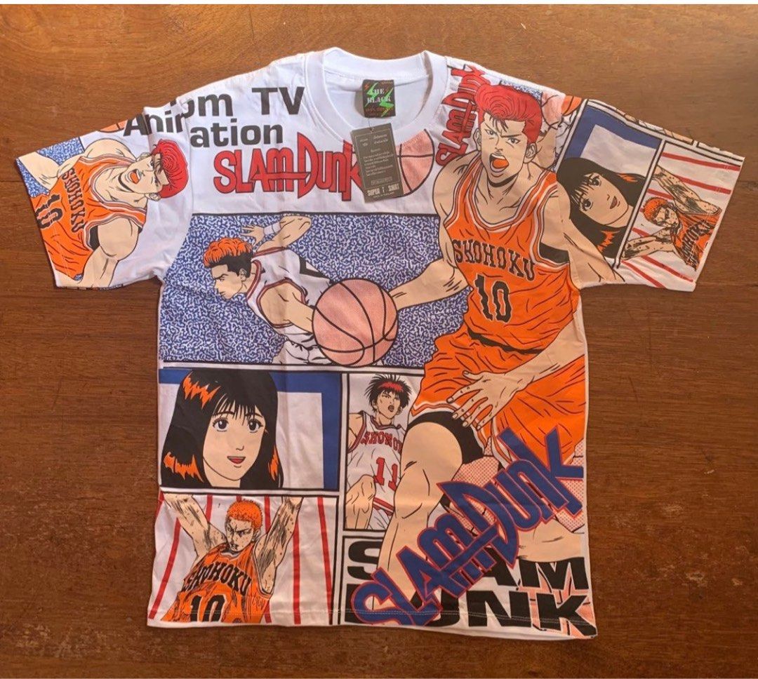 Sakuragi Slam Dunk Vintage Vibes Anime Front Aop Bootie Shirt Mens