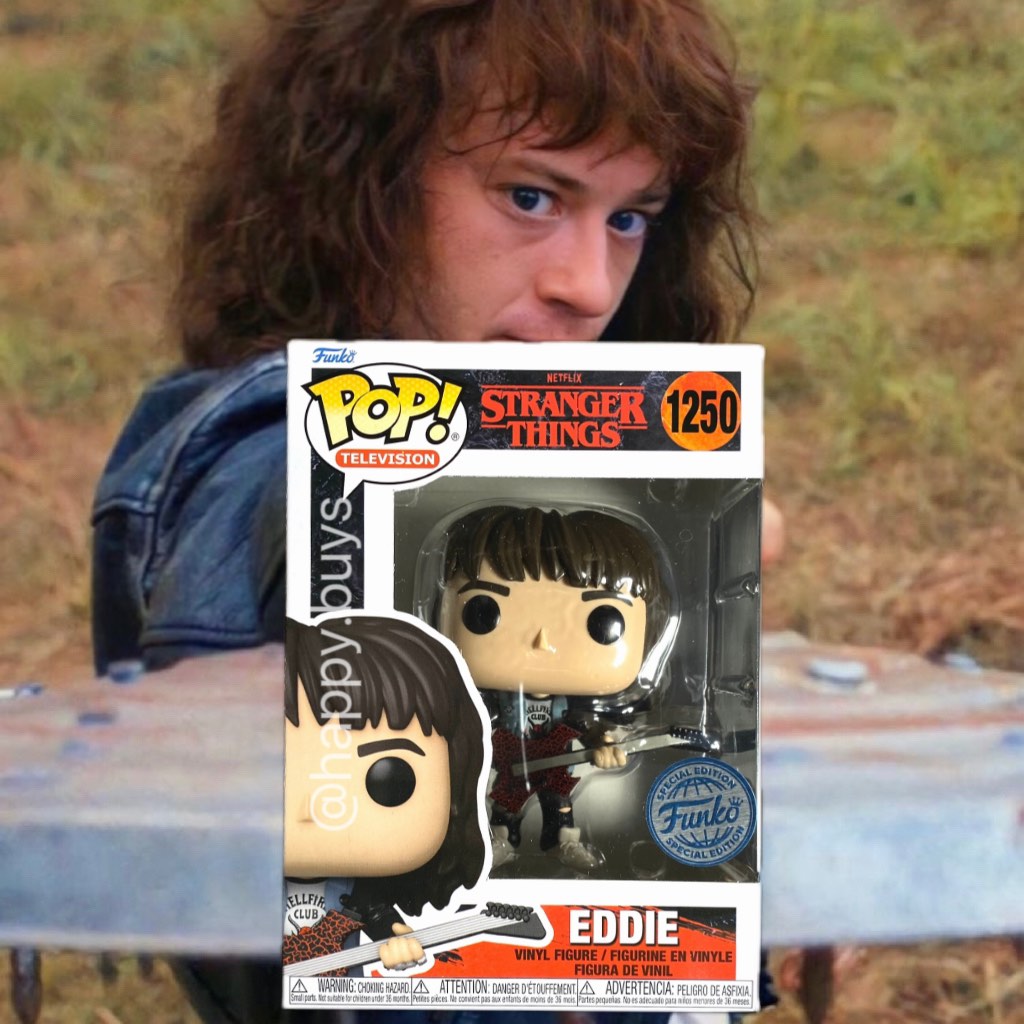 [SALE] Eddie Munson Funko Pop! Vinyl Figure #1250/ Stranger Things Season 4/Guitar/ Netflix ...