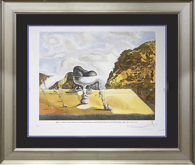 Salvador Dali limited edition original lithograph. Hand signed. 26x30 ...