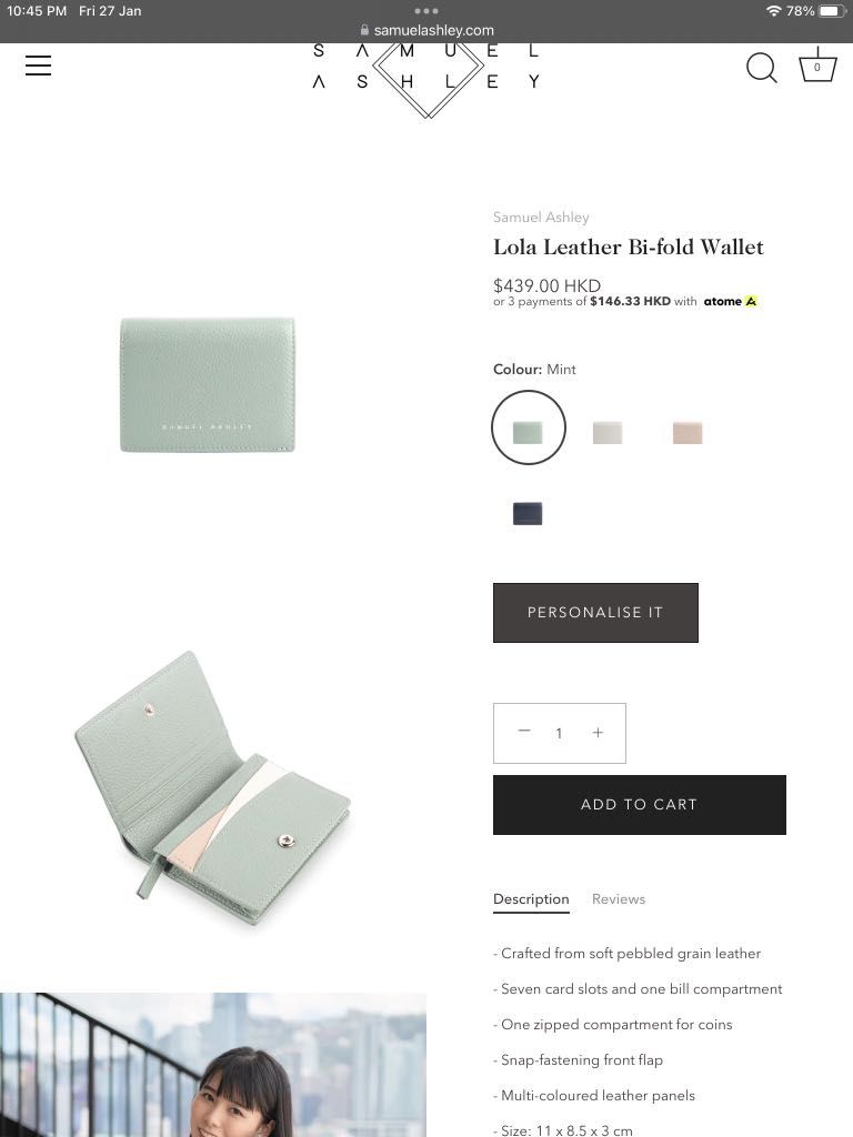 Samuel Ashley Wallet, Women's Fashion, Bags & Wallets, Wallets & Card ...