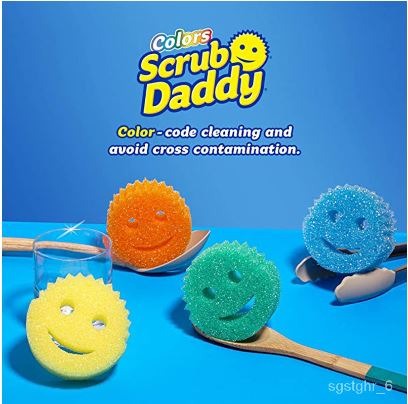 scrub daddy 1/3Pcs Washing Dishes Sponge Kitchen Cleaning Tools Smiley ...