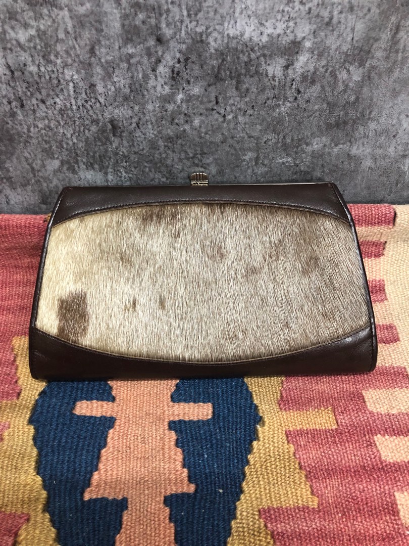 Seal Skin(Fur) Clutch Bag, Women's Fashion, Bags & Wallets, Clutches on ...