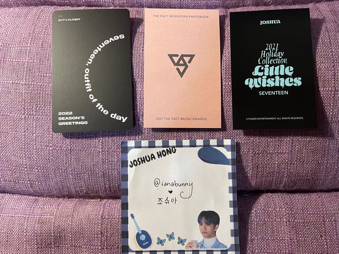 Seventeen Joshua Photocards - SG2022, The Fact 2021, Little Wishes ...