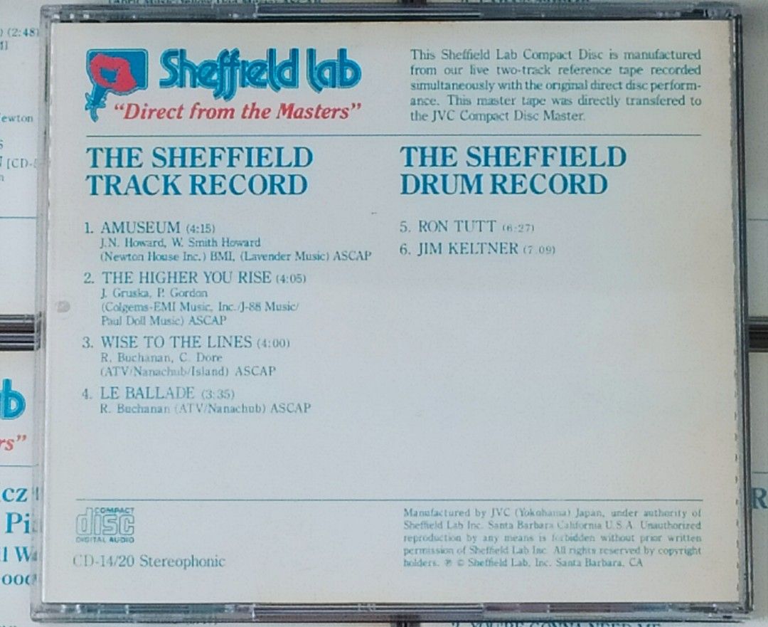 Sheffield Lab audiophile reference CD, Hobbies & Toys, Music & Media ...