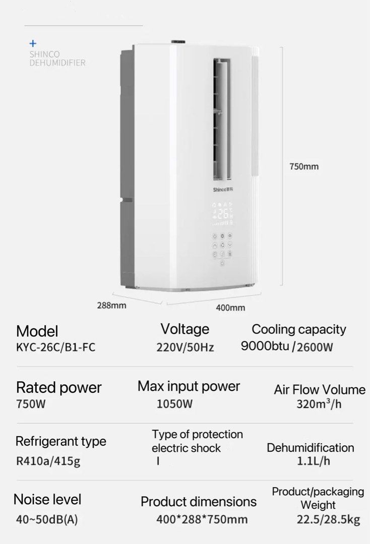 Shinco inverter casement aircon, TV & Home Appliances, Air Conditioners ...