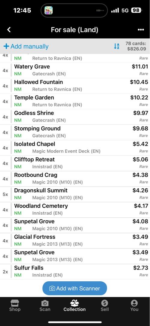 Shocklands/Dual land [Blood crypt/Steam Vents/Breeding Pool/Godless ...