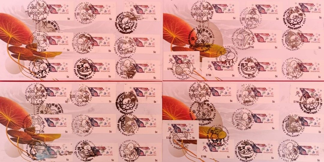 Singapore Hongbao River Full Date Chopped Stamp and Cachlet Lunar ...