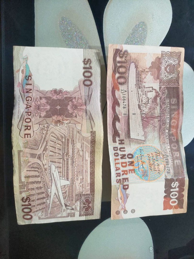 Singapore ship series $100 notes, Hobbies & Toys, Memorabilia ...
