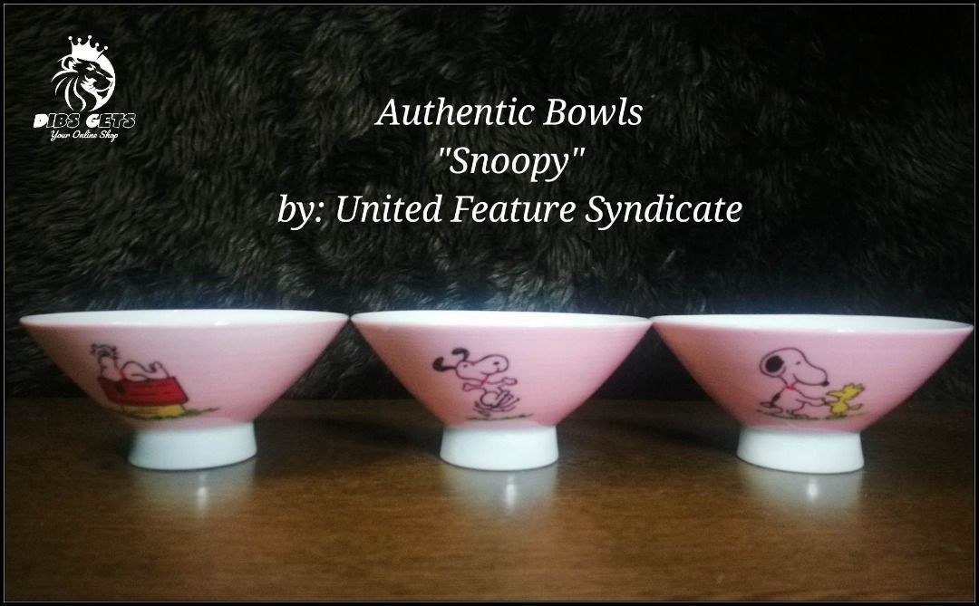 Snoopy, Authentic Bowls, Hobbies & Toys, Memorabilia & Collectibles ...