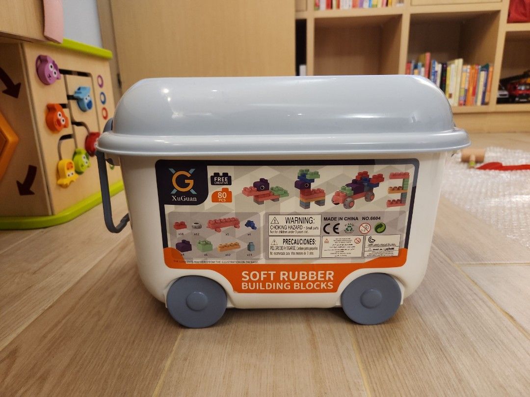 Soft rubber building blocks, Babies & Kids, Infant Playtime on Carousell