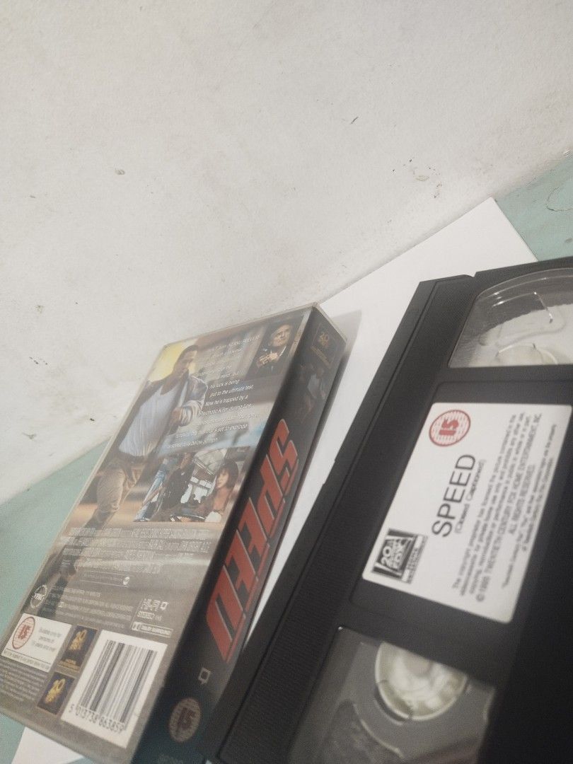 SPEED movie on VHS format/Keanu Reeves/Original/1994, Hobbies & Toys ...