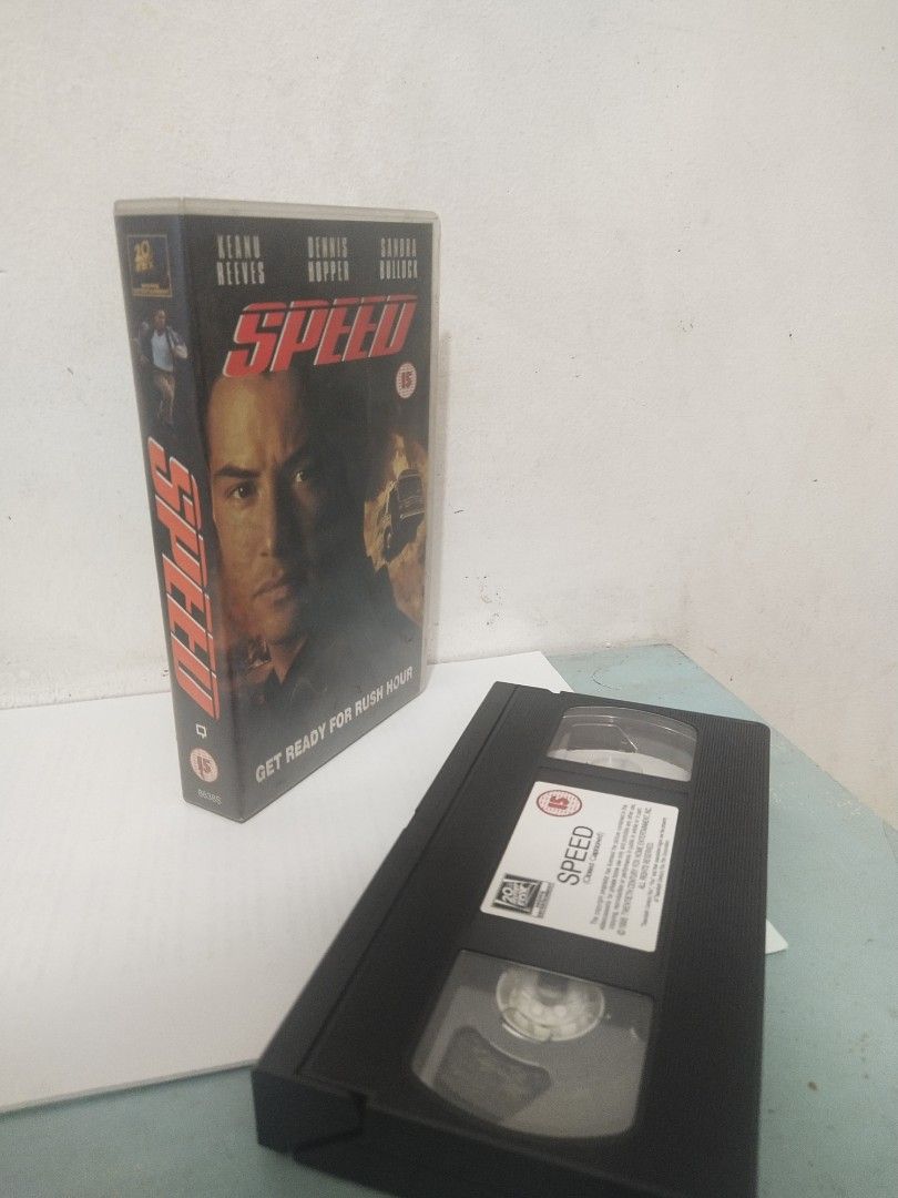 SPEED movie on VHS format/Keanu Reeves/Original/1994, Hobbies & Toys ...