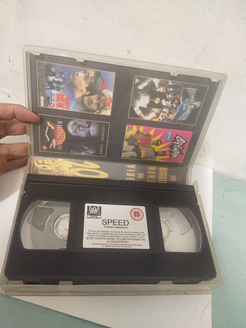 SPEED movie on VHS format/Keanu Reeves/Original/1994, Hobbies & Toys ...