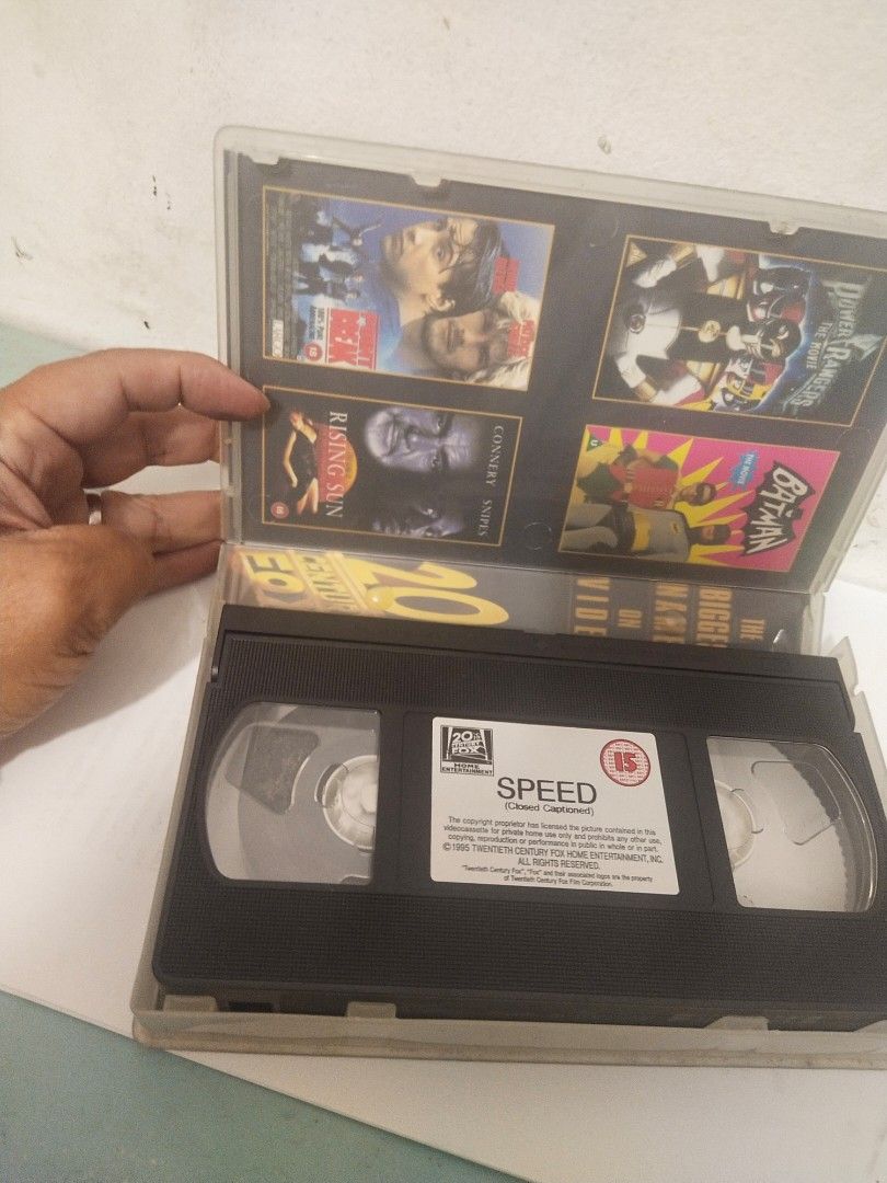SPEED movie on VHS format/Keanu Reeves/Original/1994, Hobbies & Toys ...