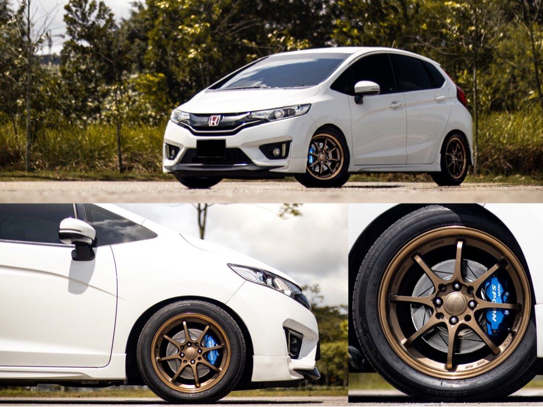 Spoon Sport Twin-Block Four Piston Caliper Brake Kits : Honda Fit ...