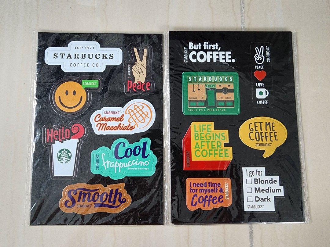 Starbucks Stickers, Hobbies & Toys, Stationery & Craft, Art & Prints on ...